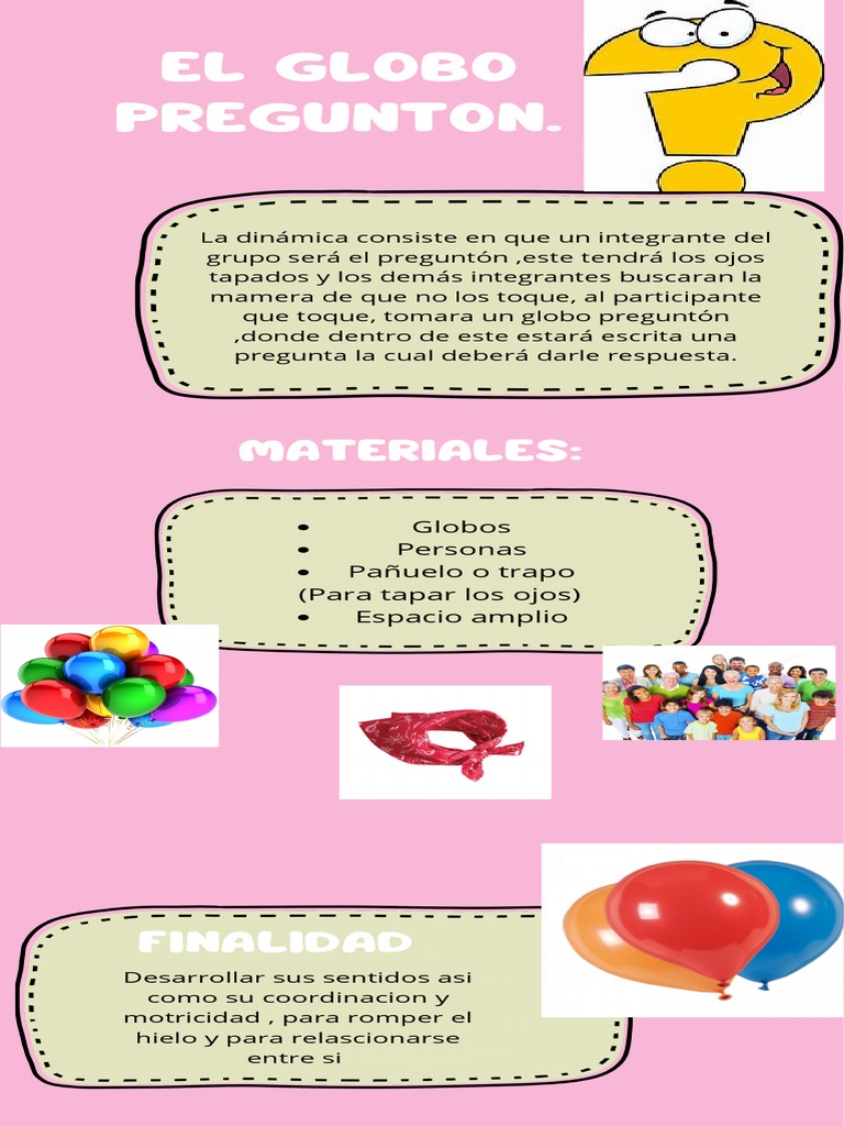 El Globo Pregunton.: Materiales | PDF