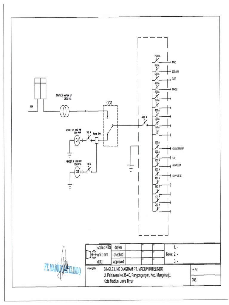 Contoh Single Line Diagram | PDF