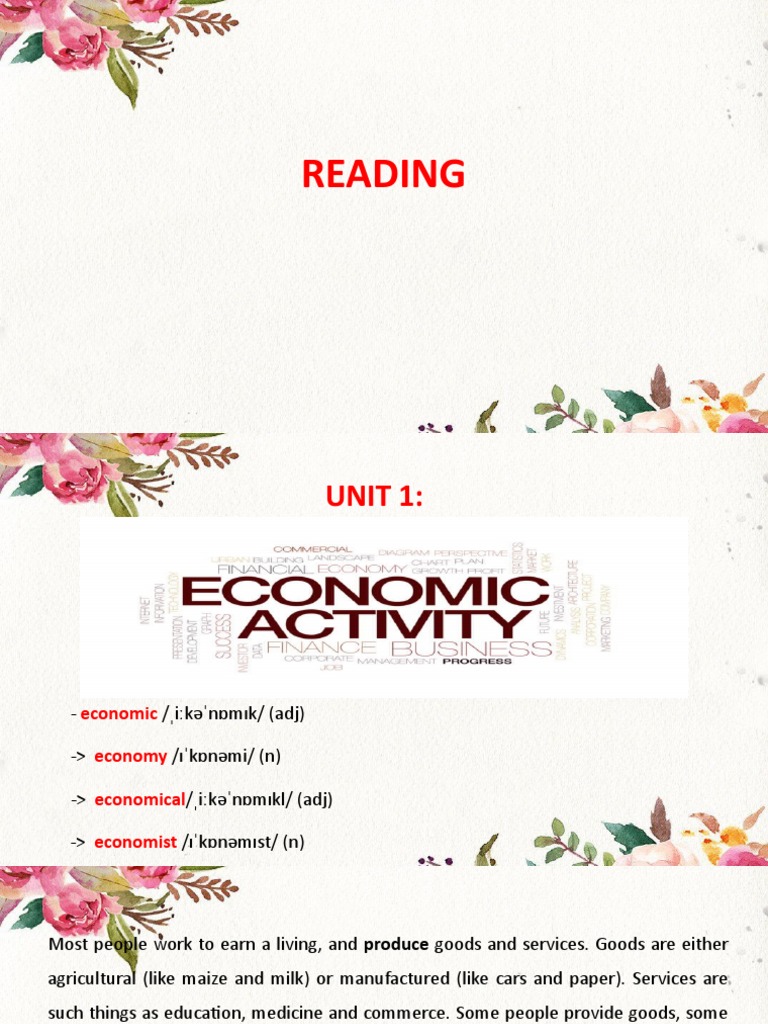Reading - M1 - Vocabulary | PDF | Monopoly | Elasticity (Economics)
