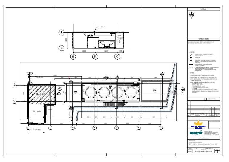Earthing and Grounding Layout Plan | PDF | Electromagnetism | Building Engineering