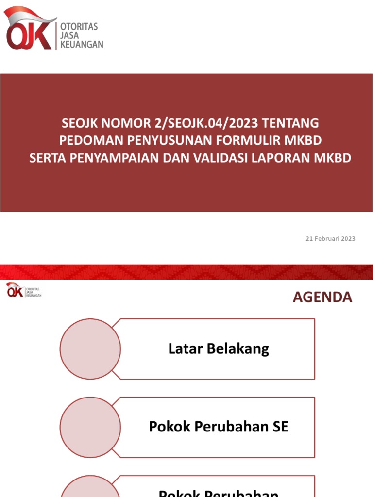 Sosialisasi SEOJK MKBD Final 21.02.23 | PDF