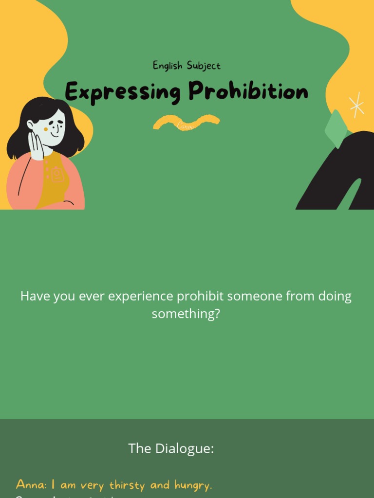 Expressing Prohibition in English | PDF