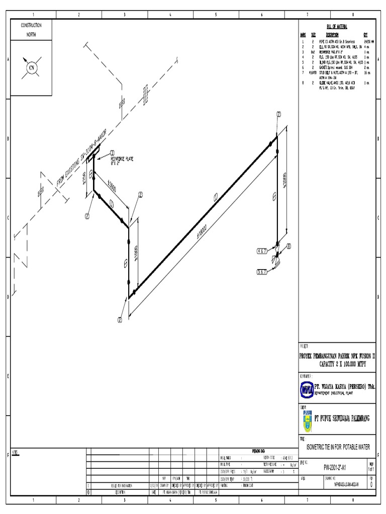 Isometric Tie in Potable Water | PDF