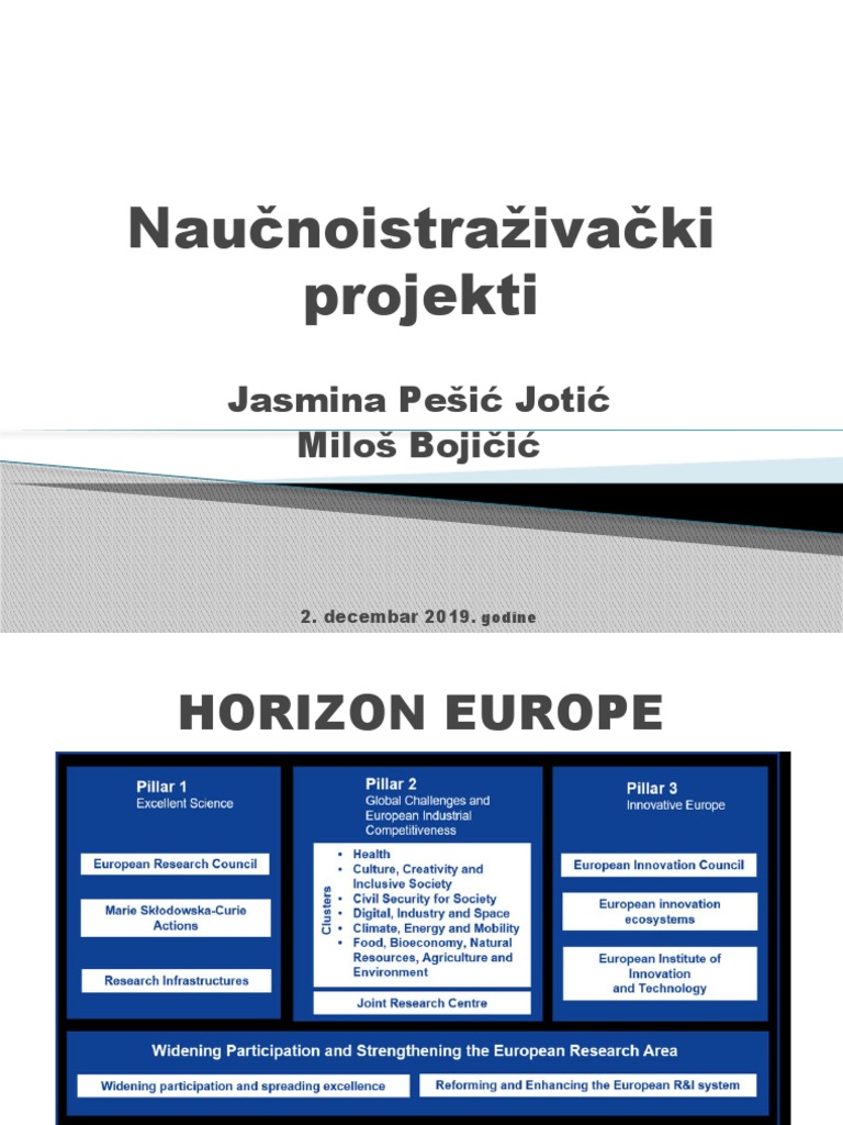 Naučnoistraživački Projekti | PDF