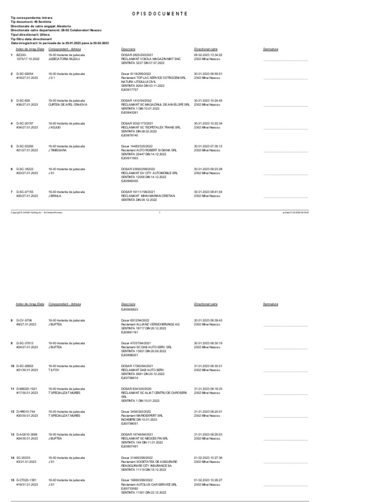 Opis Documente: 1 Printed 21.02.2023 09:19:47 | PDF | Freedom Of ...