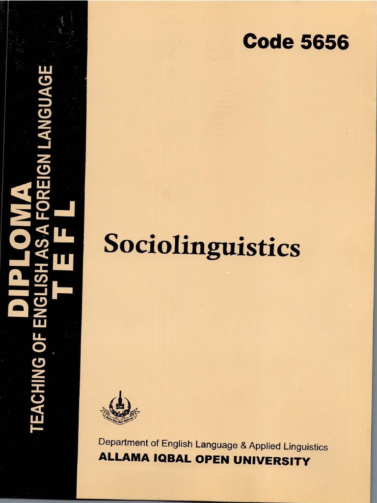 5656 Sociolinguistics | PDF