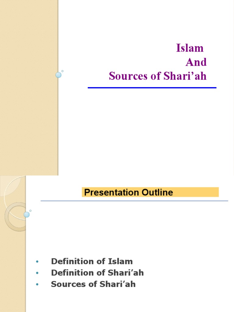 Chap 01 - Sources of Shariah | PDF | Hadith | Sharia