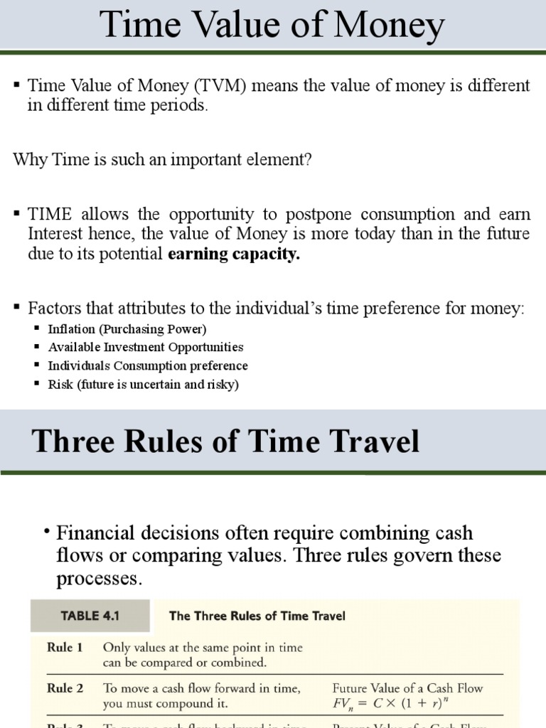 Time Value of Money | PDF | Present Value | Time Value Of Money