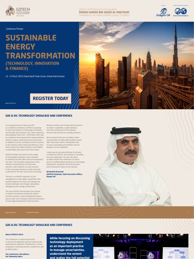 GOTECH 2023 Conference Preview: Sustainable Energy Transformation ...