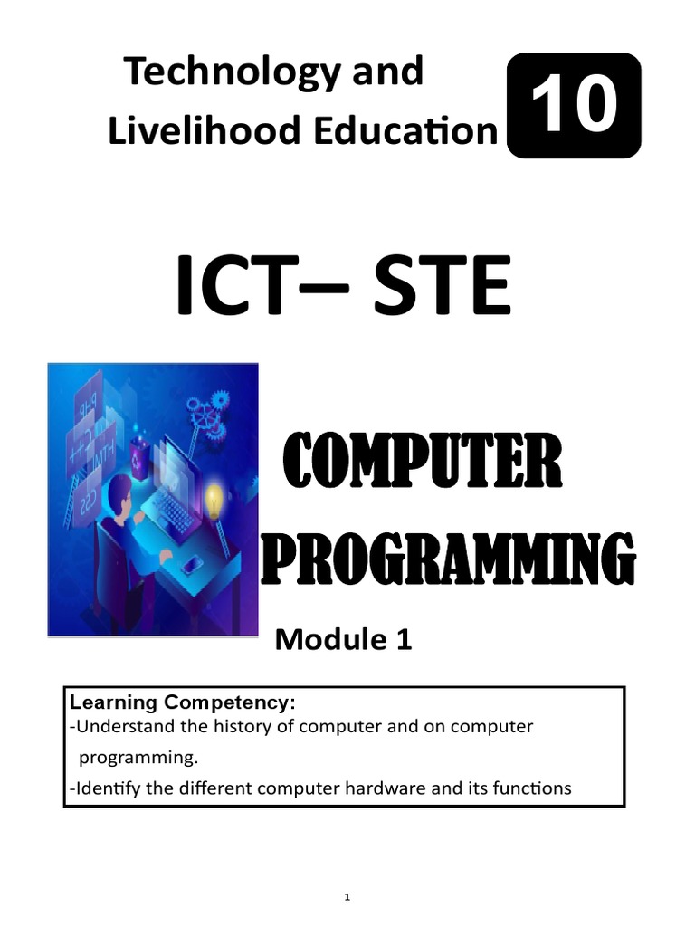 Module1 Ict Grade 10 | PDF | Computer Programming | Programming Language