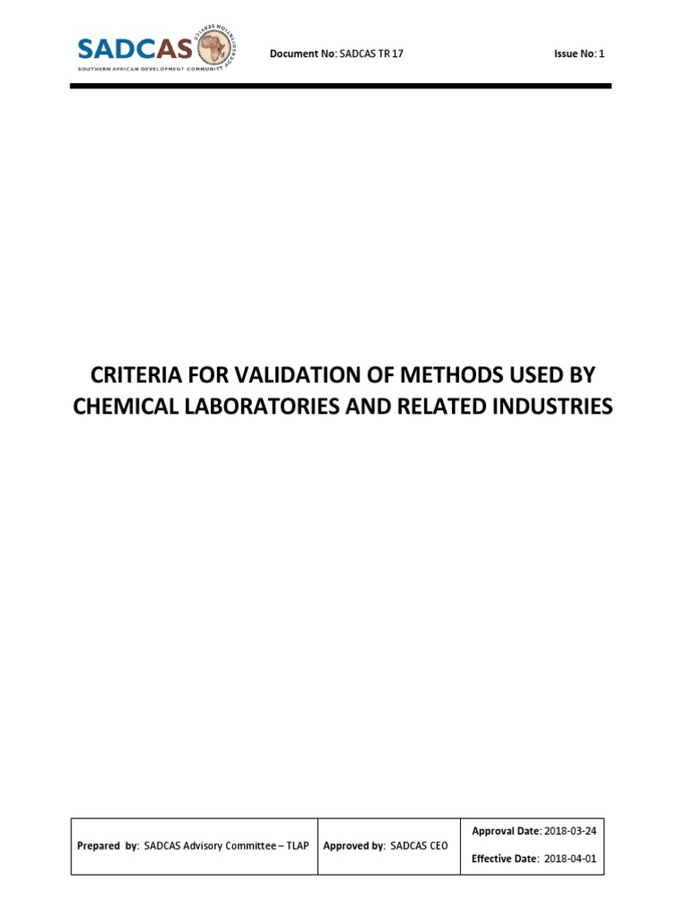 Chemical Method Validation Guide | PDF | Accuracy And Precision | Verification And Validation