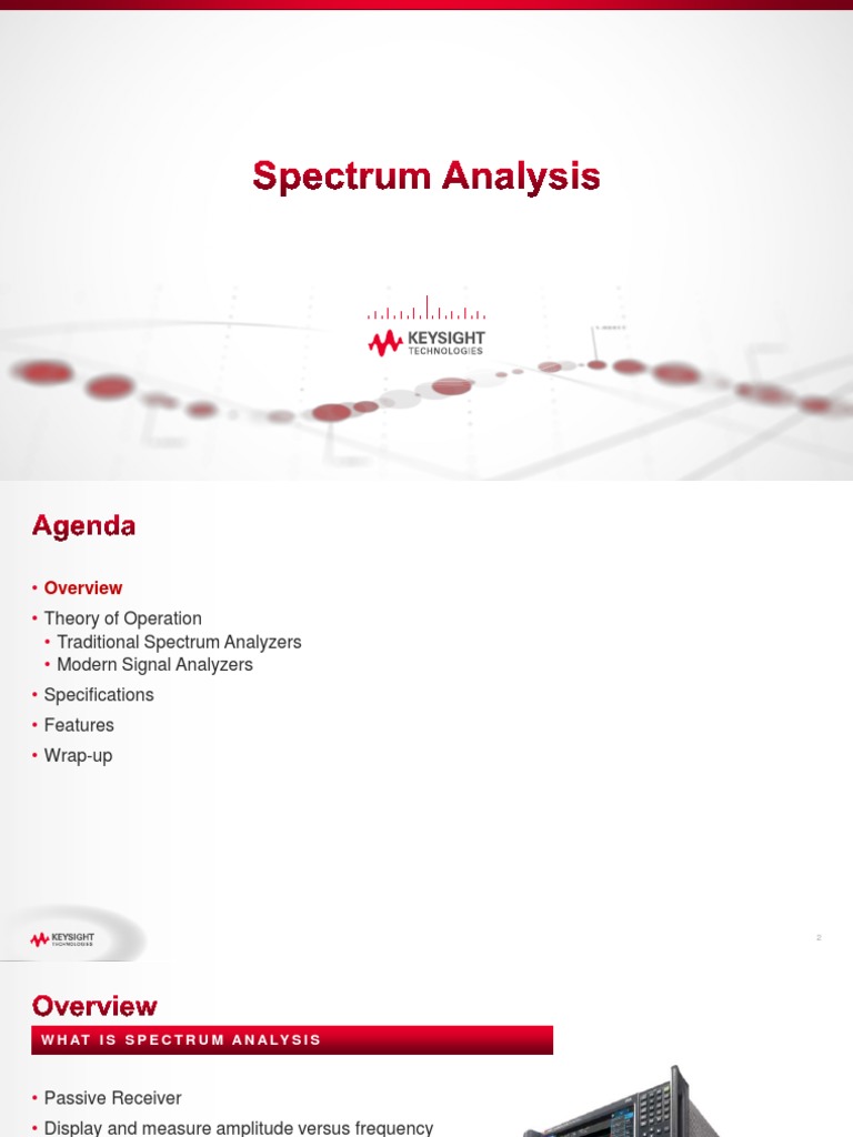 Spectrum Analysis | PDF | Detector (Radio) | Algorithms