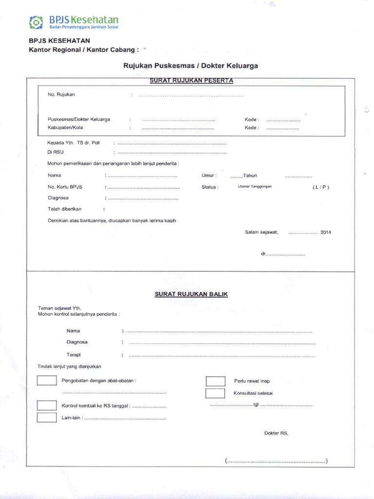 Surat Rujukan Bpjs Pdf