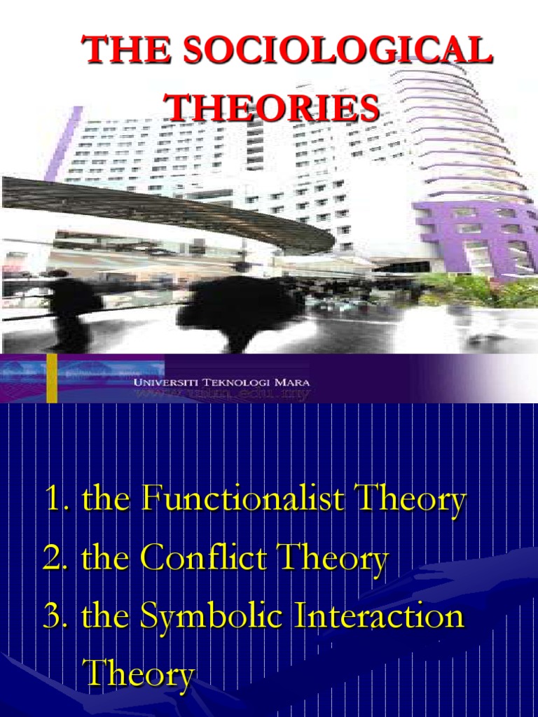 1.3 The Sociological Theories | PDF