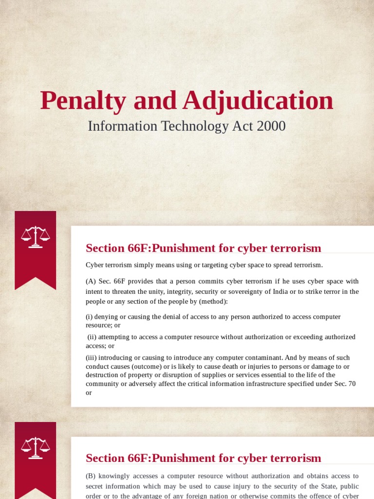 Punishments and Offences under the IT Act 2000 | PDF