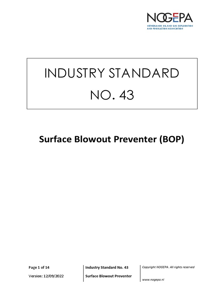 043 - Surface BOP 12092022 | PDF | Casing (Borehole) | Blowout (Well ...