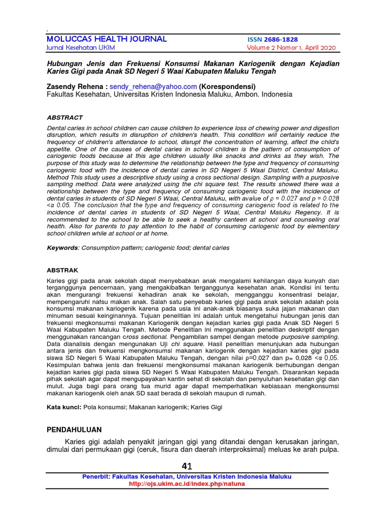 Moluccas Health Journal | PDF | Indonesia