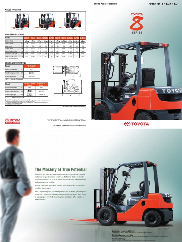 Brosur Toyota | PDF | Forklift | Vehicles