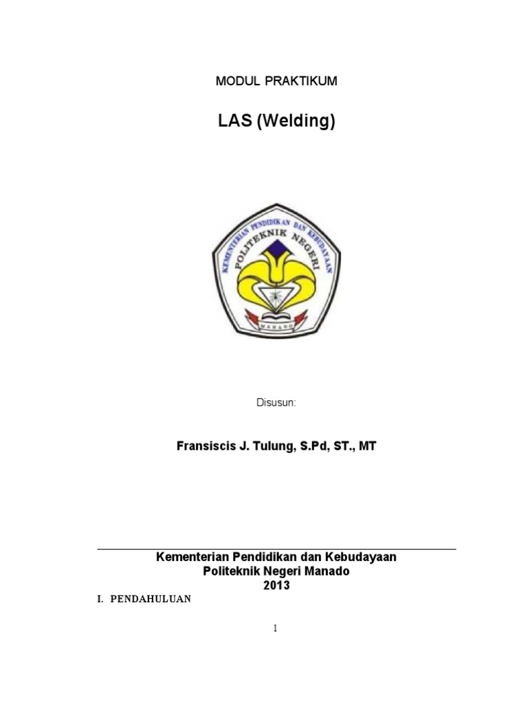 LAS (Welding) : Modul Praktikum | PDF | Seni