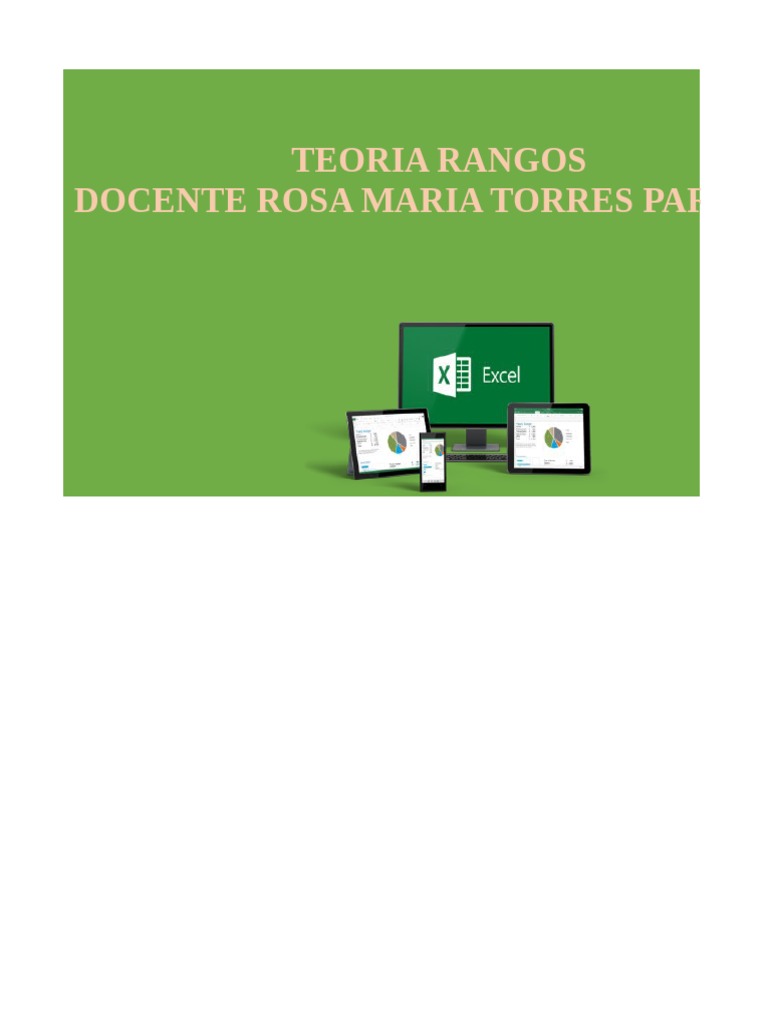 Teoria Rangos Docente Rosa Maria Torres Paredes | PDF