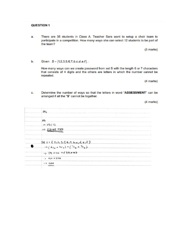 Mat415 Final Q and A For CH 1a | PDF