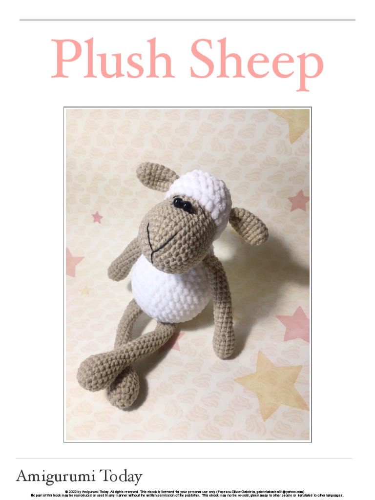 Sheep Plush Toy | PDF | Crochet | Crafts