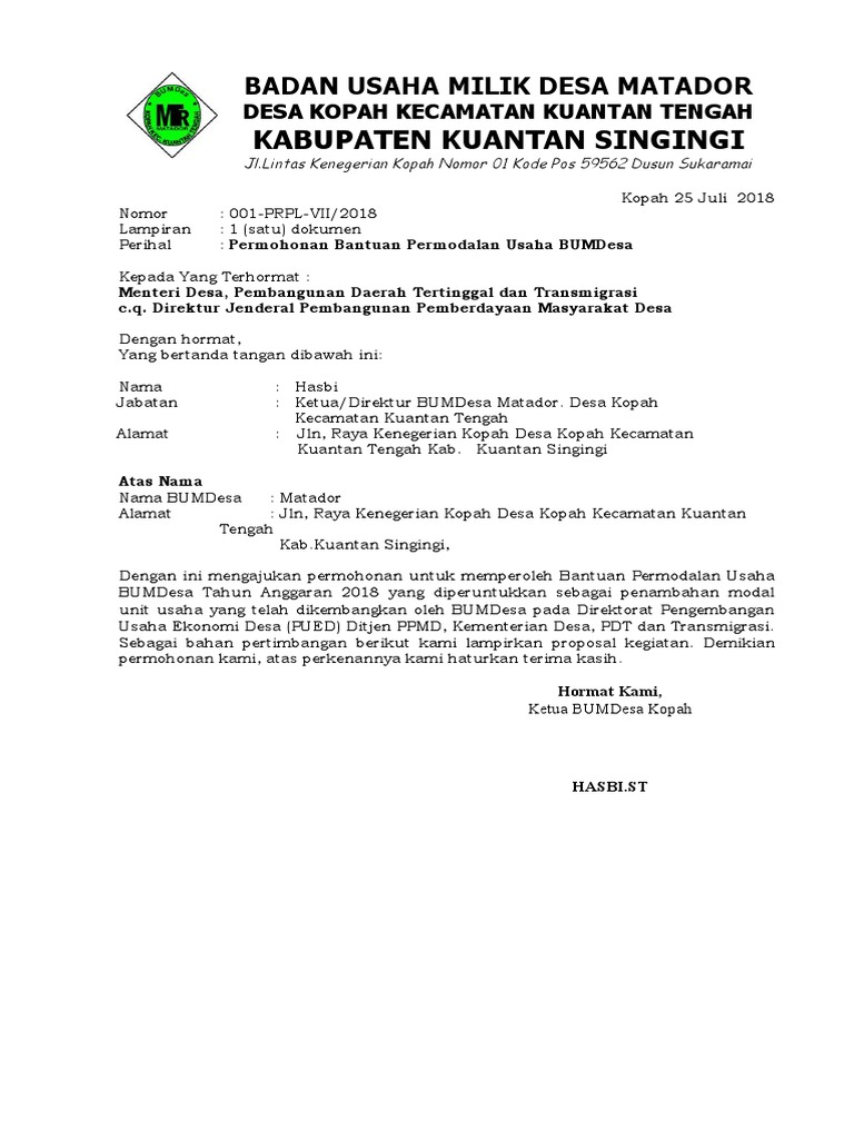 Proposal Bumdes | PDF