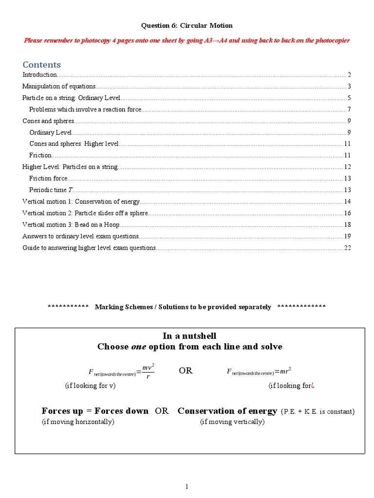 Circular Motion | PDF | Acceleration | Force