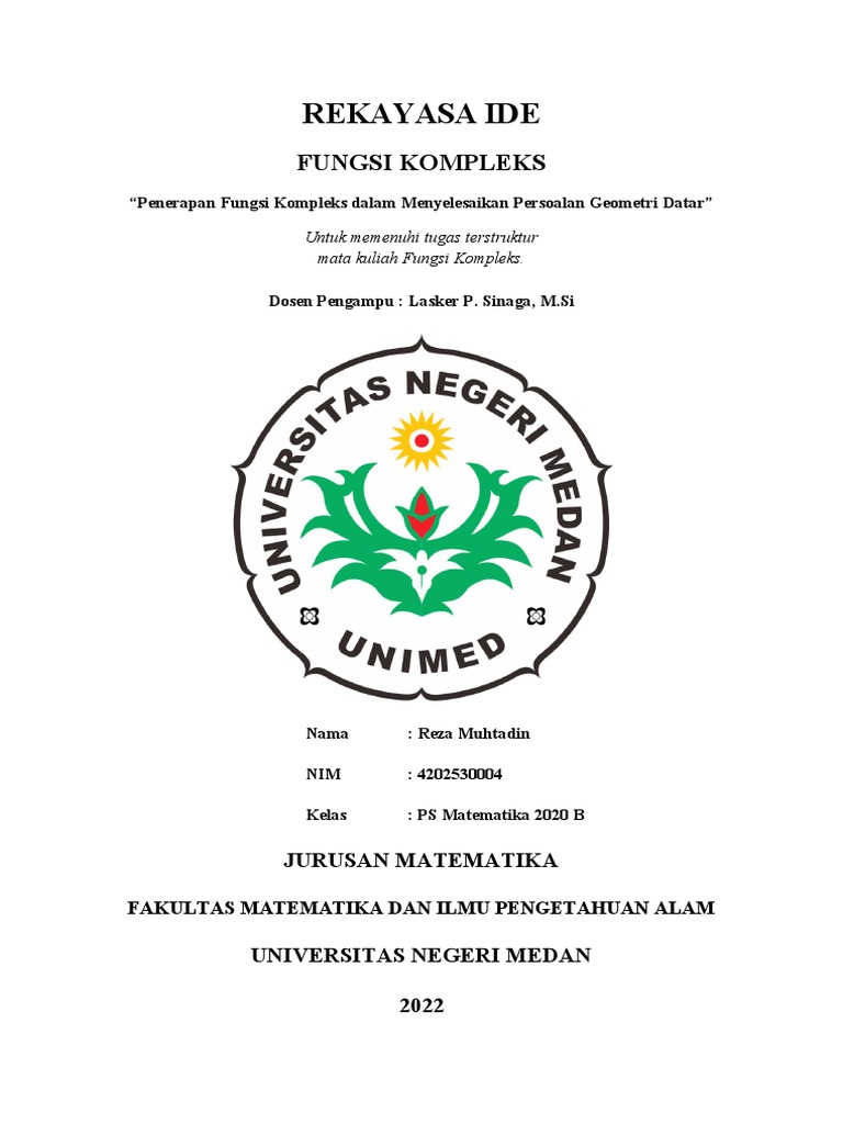 Rekayasa Ide FK - Reza Muhtadin - 4202530004 | PDF