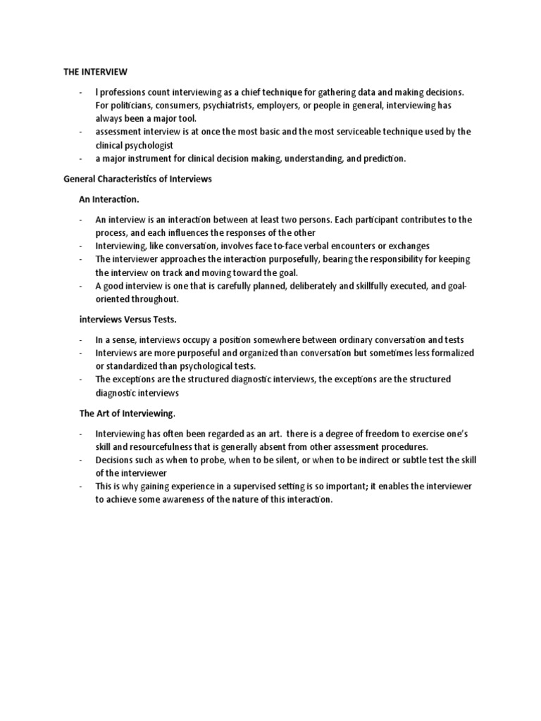 The Essential Guide to Conducting Effective Interviews | PDF | Clinical ...