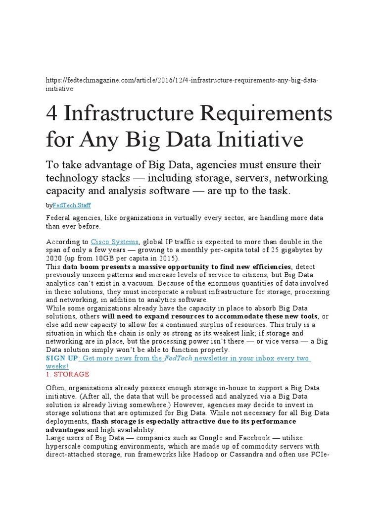 Infrastruktur Big Data | PDF | Cloud Computing | Analytics