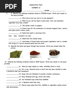 Tle 10 - Q2 - Exam - Tos | PDF | Vegetables | Cooking
