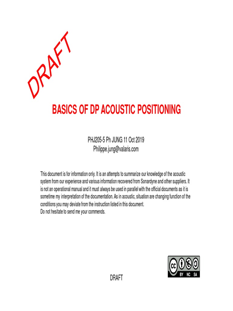 Basics of Acoustic Positioning | PDF | Signal To Noise Ratio | Acoustics