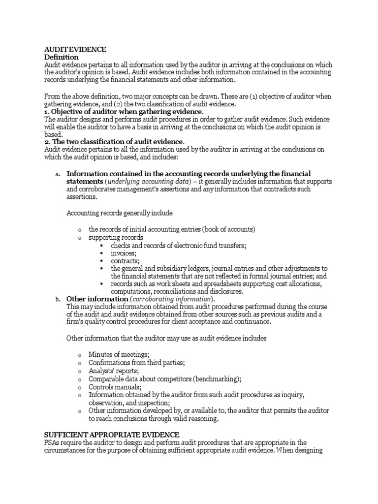 Audit Evidence Reviewer | PDF | Audit | Financial Audit