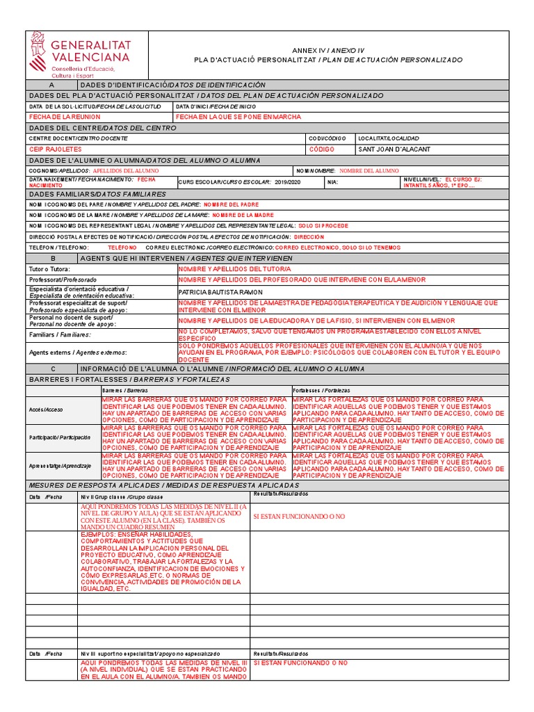 Ejemplo de PAP Completo | PDF