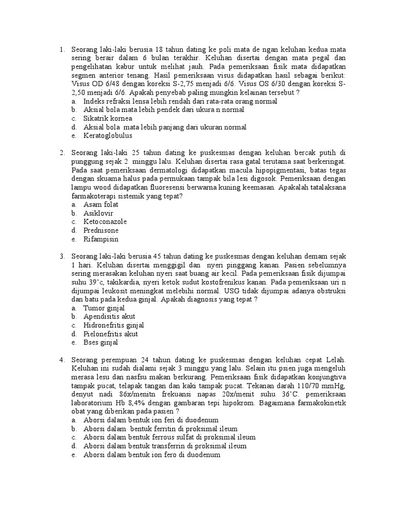 Pre Test | PDF