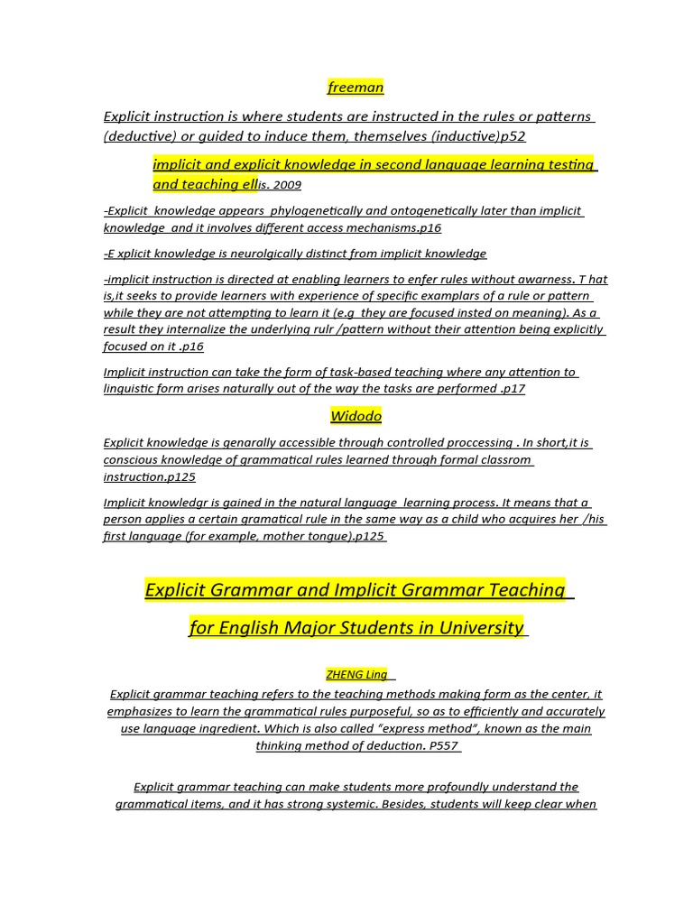 Implicit Explicit | PDF