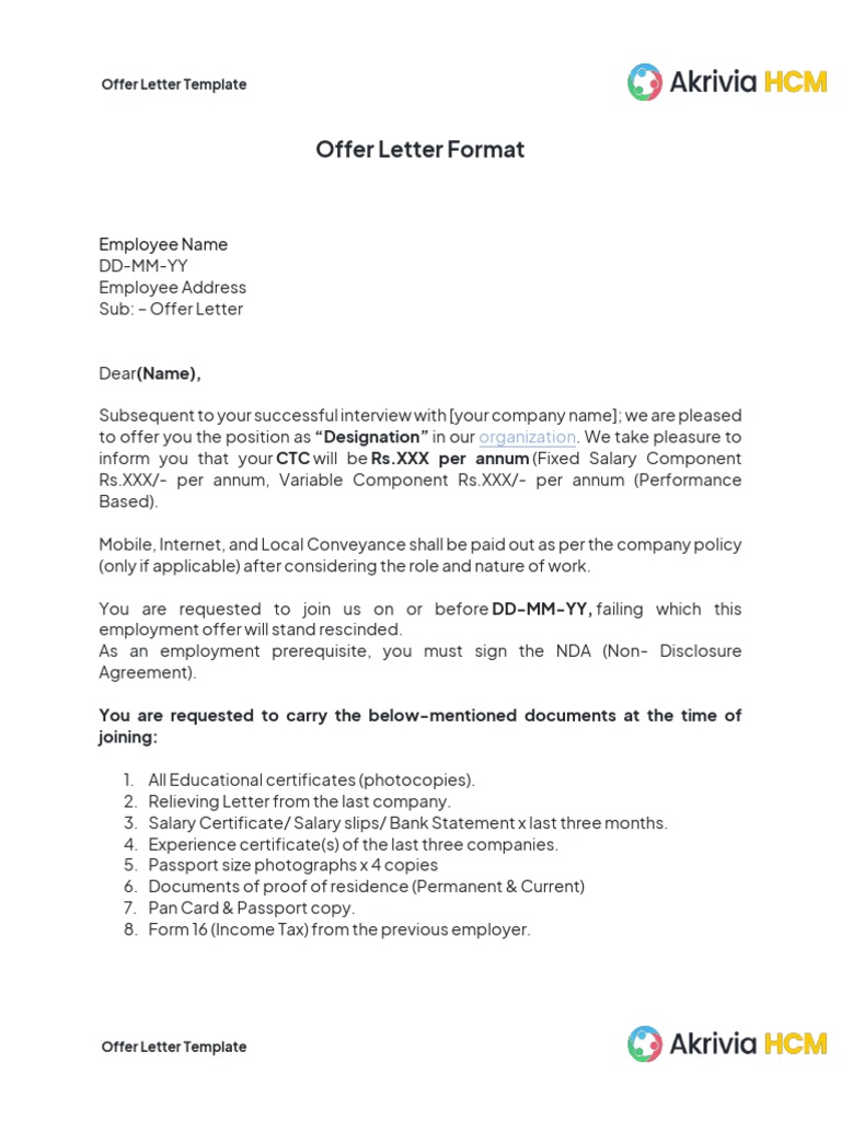 Offer-letter | PDF