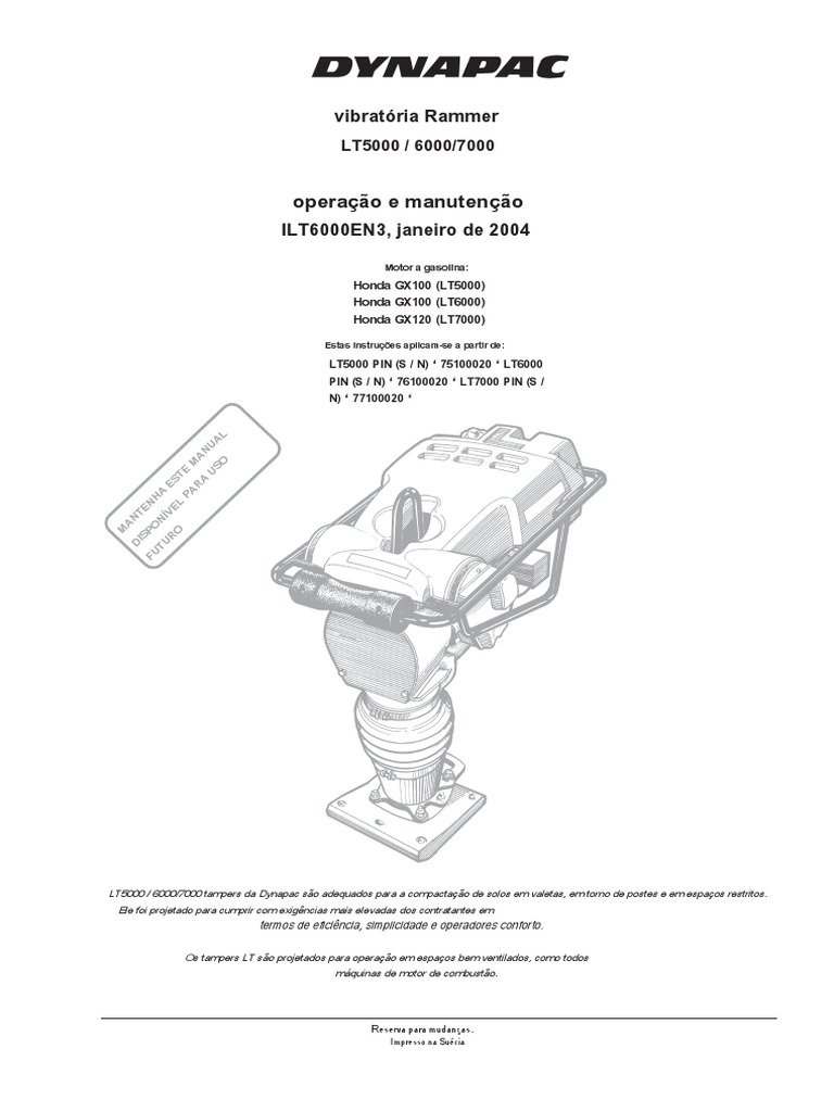 Manual de Operação e Manutenção LT6000 | PDF | Motores | Óleo de motor