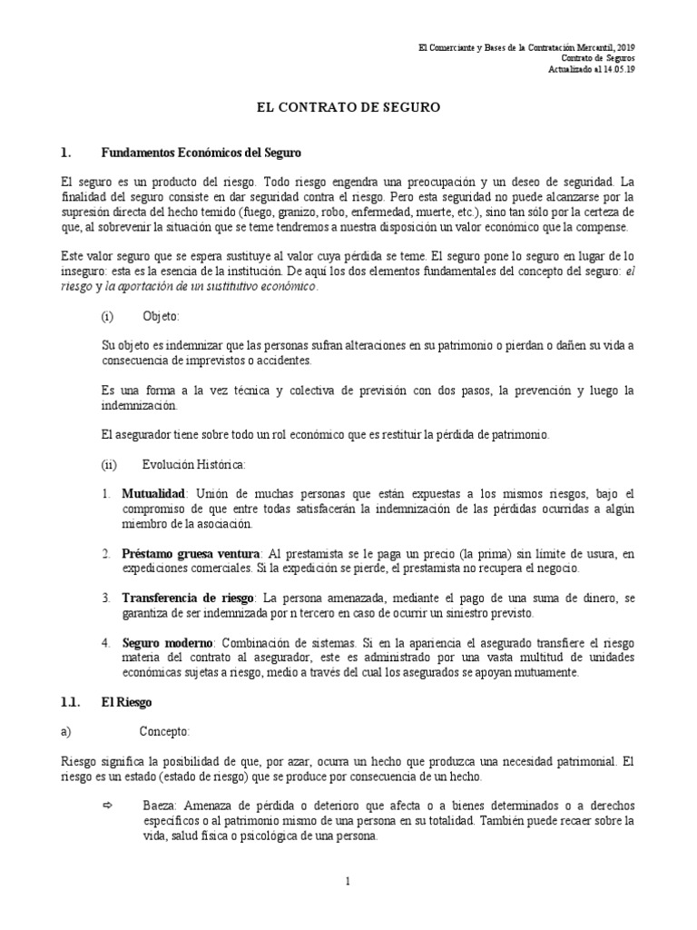 Plantilla de Contrato de Seguro de Vida | PDF | Seguro | Reaseguro