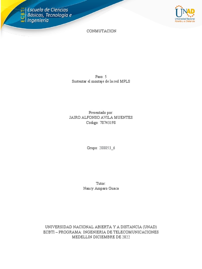 Paso 5 - Jairo Avila - Aporte | PDF | Redes | Cambio de etiquetas ...