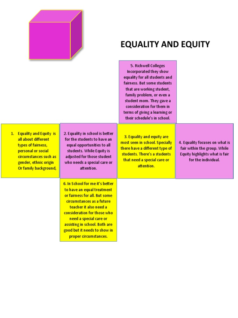Equality and Equity | PDF | Equal Opportunity | Discrimination