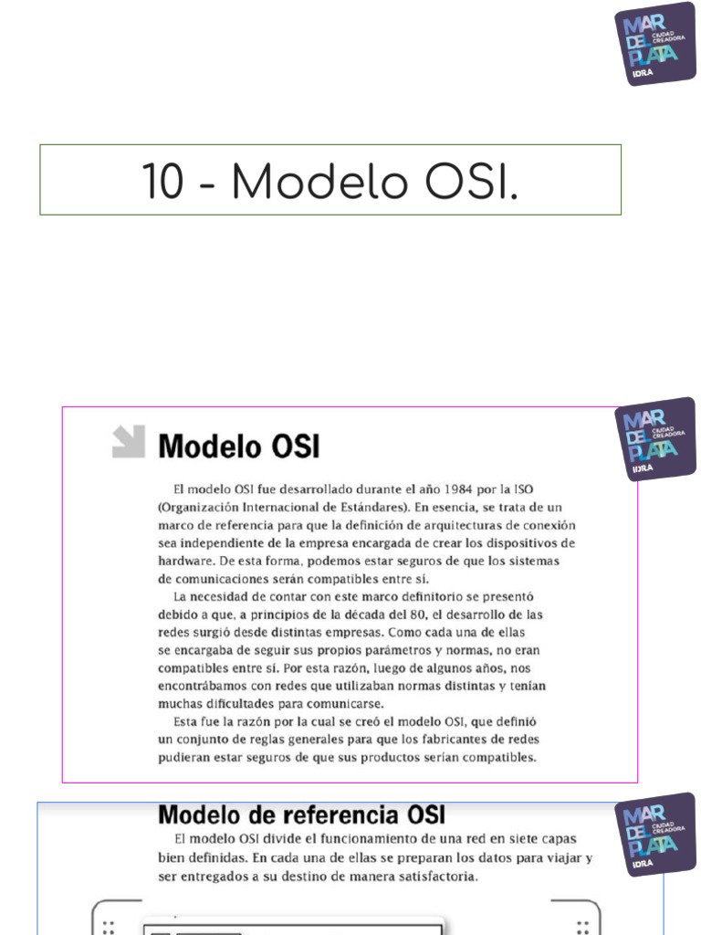 10) Presentacion Modelo Osi | PDF