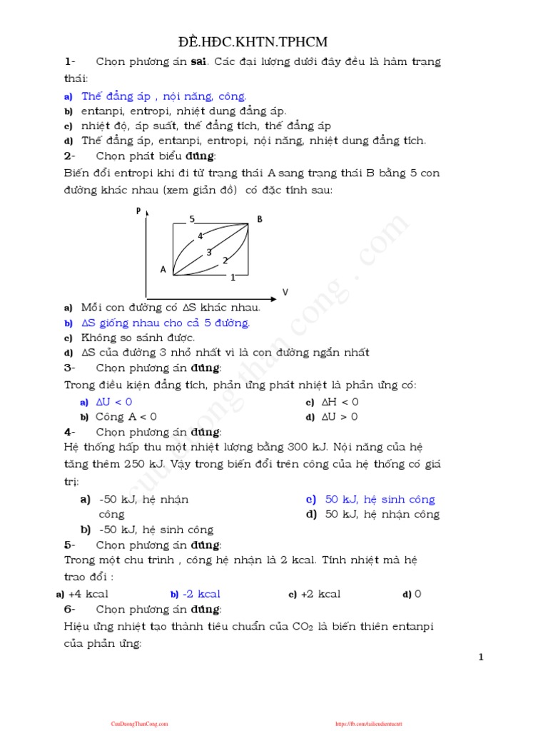 cuu duong than cong - com: Đề.Hđc.Khtn.Tphcm | PDF