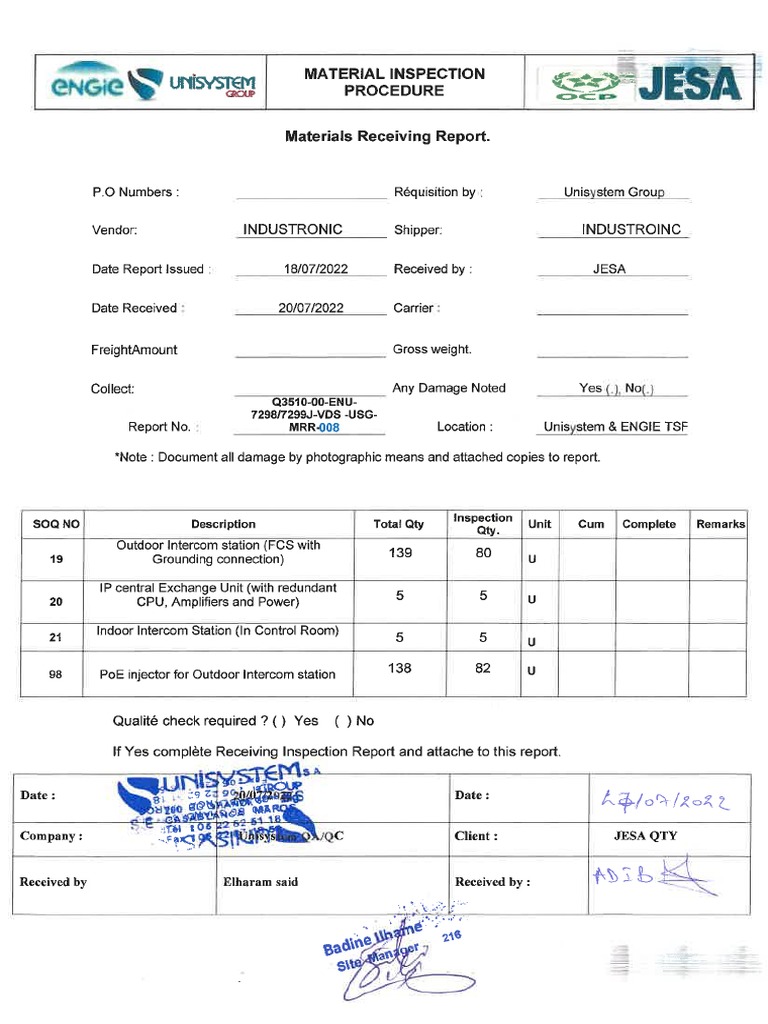Scan MRR... RIR 08 USG INDUSTRONIC | PDF