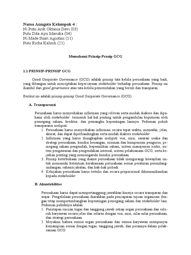 Sub CPMK 3 GCG | PDF | Karier & Perkembangan