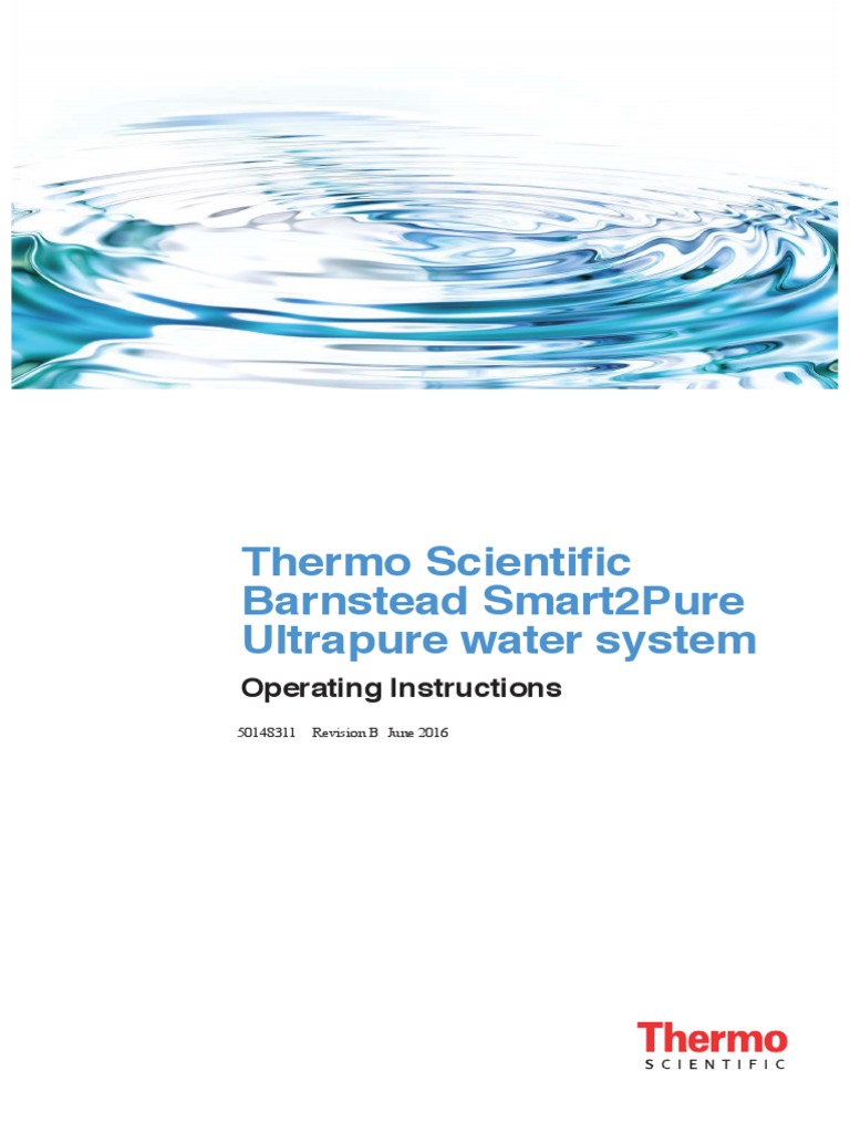 Thermo Scientific Barnstead Smart2Pure Ultrapure Water System | PDF ...