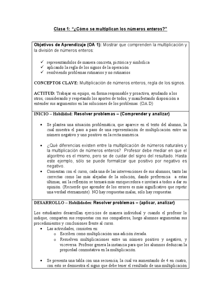Multiplicación de números enteros: Comprensión de la regla de los ...