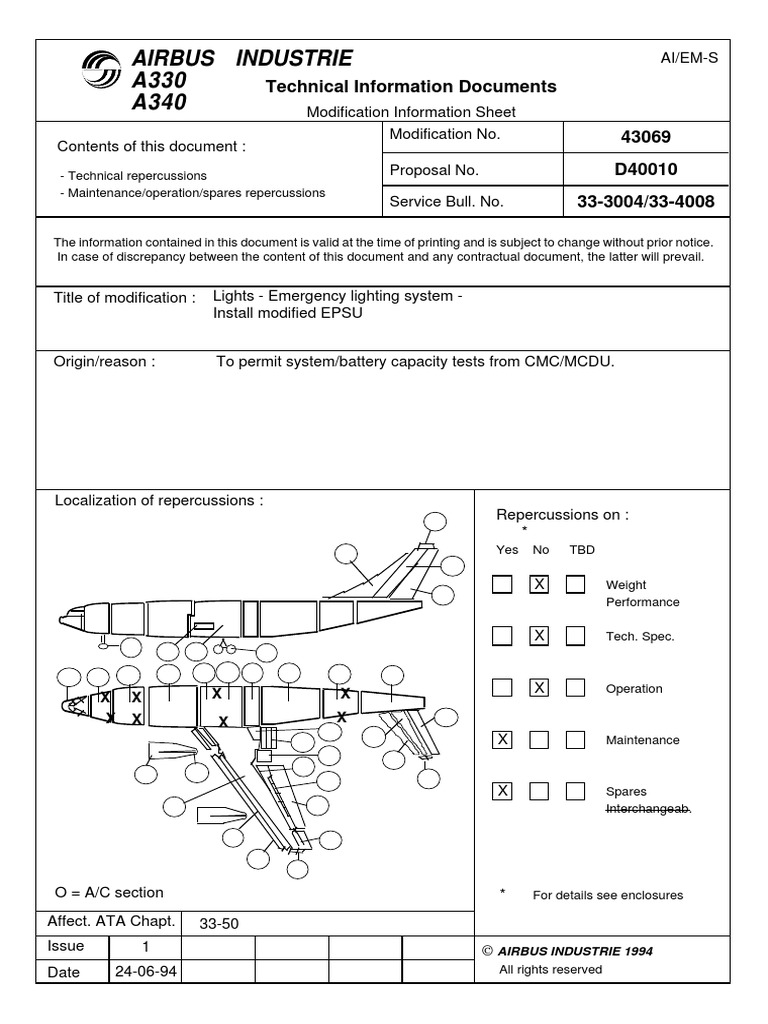 Airbus Industrie A330 A340: Technical Information Documents | PDF | Computer Engineering | Computing