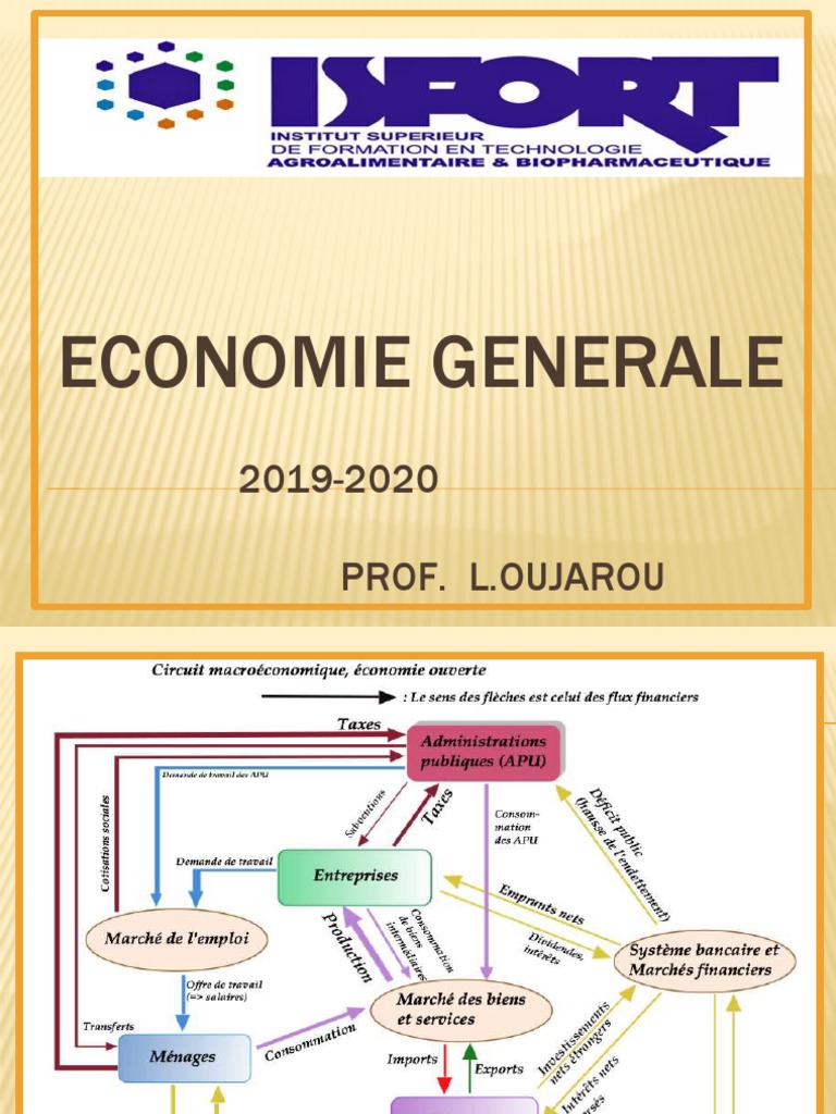 COURS ECONOMIE GENERALE 1ère Anée e Ni | PDF | Inflation | Chômage